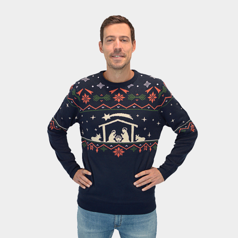 Suéter de Navidad para Hombre Portal de Belén – Suéter Navideño